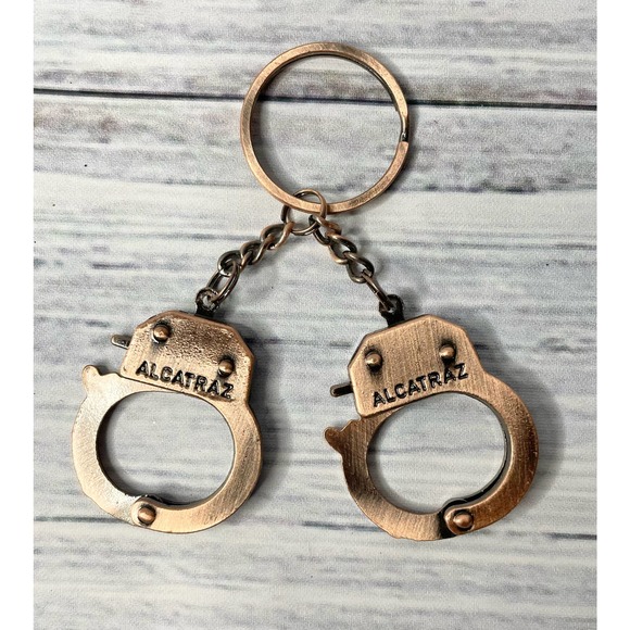 Nobrand | Accessories | Alcatraz Bronze Handcuffs Keychainpurse ...